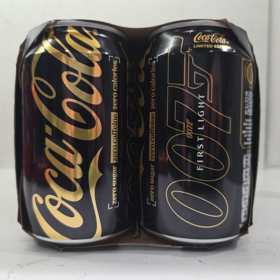 Coca-Cola 007 First Light Limited Edition Zero Caffeine 8x330ml Cans ...