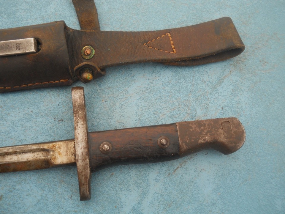 WW1 german M1898 turkish model 1935 mauser M-1 garand bayonet w ...