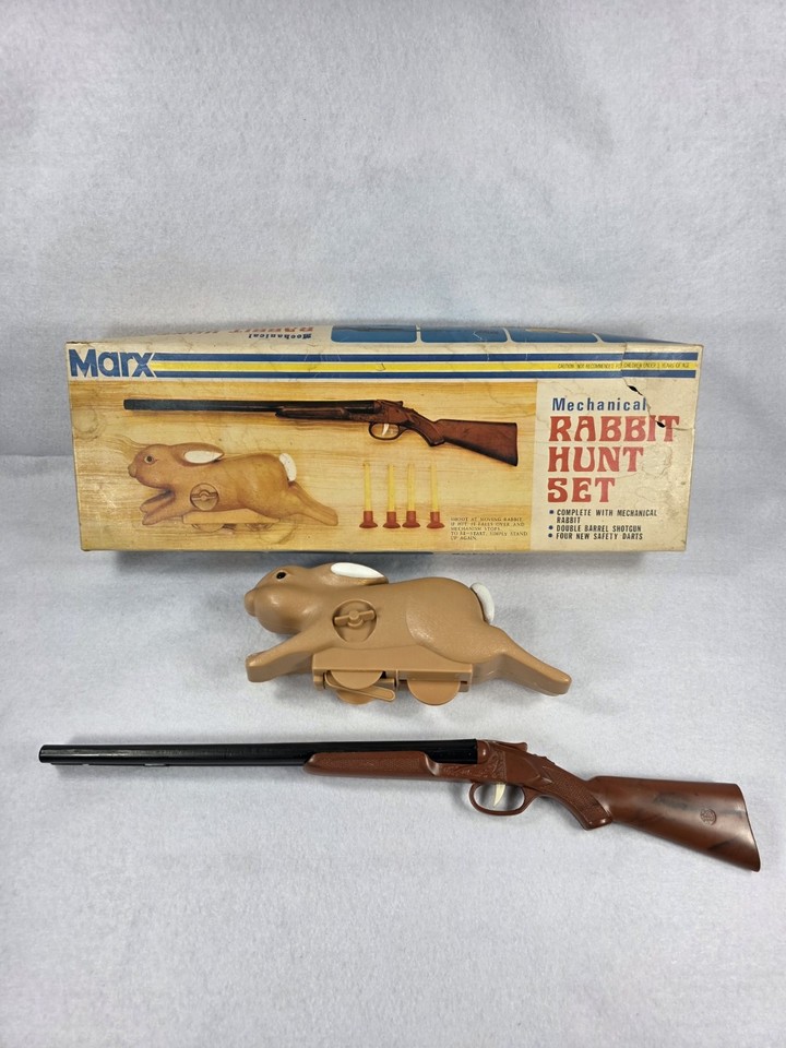 VTG Marx Mechanical Rabbit Hunt Set (HK-6524) In Original Retail Box NO ...