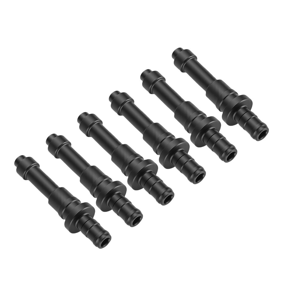 Black 6PCS Milk Tube Connectors Intake Milk From Container PC Plastic ...