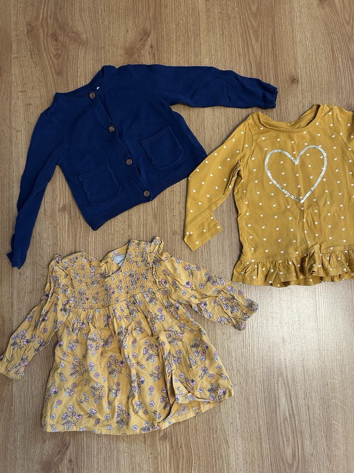 Large Baby Girl Clothing Bundle Jacket Trousers Tops Jumper Pyjamas 12 ...
