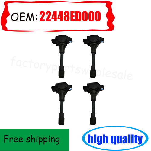 4Pcs Ignition Coils 22448-ED000 Fits Nissan Altima Sentra Cube Rogue ...