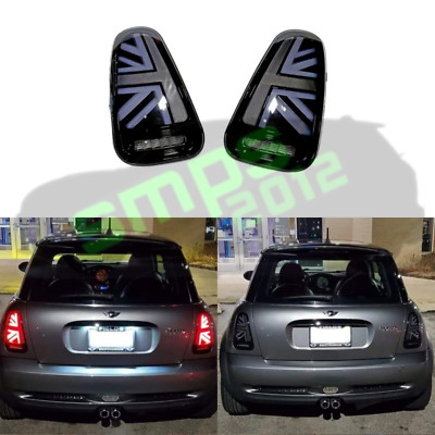 Mini Gen 1 Smoked LED Union Jack Rear tail Lights R50, R53 2004-2006 ...