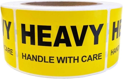 Heavy Printed Label 50.8X76.2Mm Handle with Care 2X3 Inch Adhesive ...