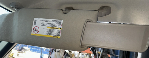2003-2006 GMC Sierra Chevy Silverado RH PASSENGER SIDE Sun Visor ...