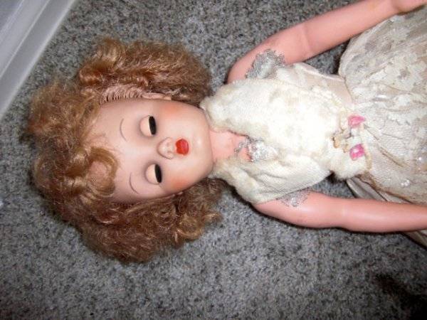 Eegee ~ Vintage Vinyl/HP 1950's Bride Doll 24" with Sleep Eyes | eBay
