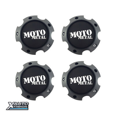 4 x Moto Metal Wheel Center Cap Satin Black MO989S03 | eBay