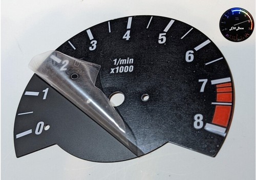 E30 8K 8000 RPM Instrument Cluster Tachometer Overlay Gauge Face for ...