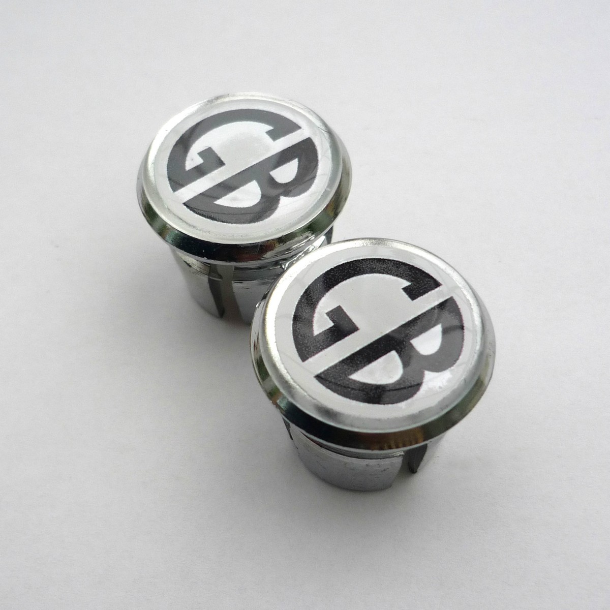 Bicycle Bar Ends & Plugs Vintage GB Gerry Burgess Chrome Racing Bar ...