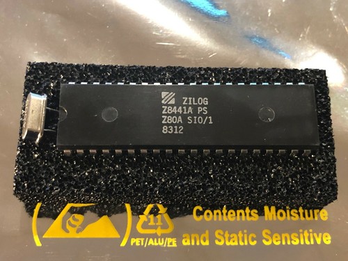 ZILOG Z80A Z8441APS SERIAL I/O INPUT OUTPUT + 4Mhz XTAL NEW VINTAGE NOS ...