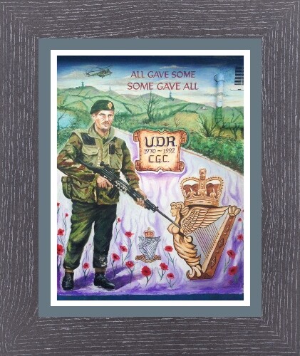UDR ULSTER DEFENCE REGIMENT NORTHERN IRELAND FRAMED PRINT - 3 FRAME ...