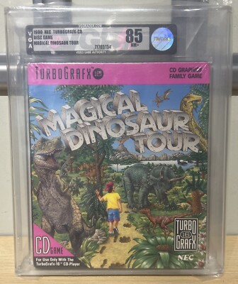 MAGICAL DINOSAUR TOUR CD 1990 NEC TURBO GRAFX/DUO Sealed New VGA Graded ...