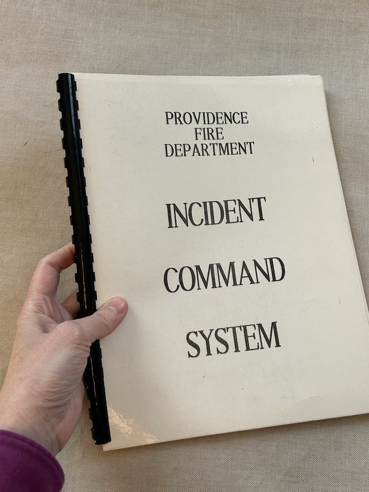 Providence Fire Department Incident Command System Manual SOP ...