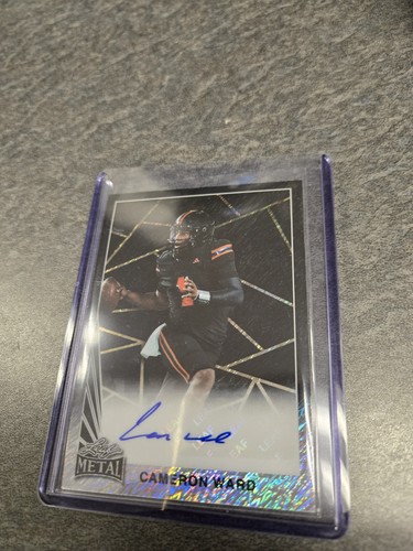 2024 Leaf Metal Cam Ward Autograph 4/6 Titans 90A-CW2 Miami NFL | eBay