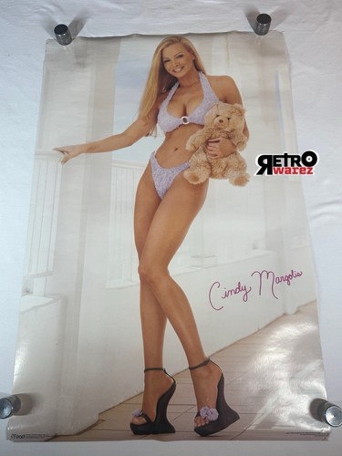 CINDY MARGOLIS 2001 Pin Up POSTER 22x34” Model Bikini Man Cave Teddy Bear girl 17681019085| eBay