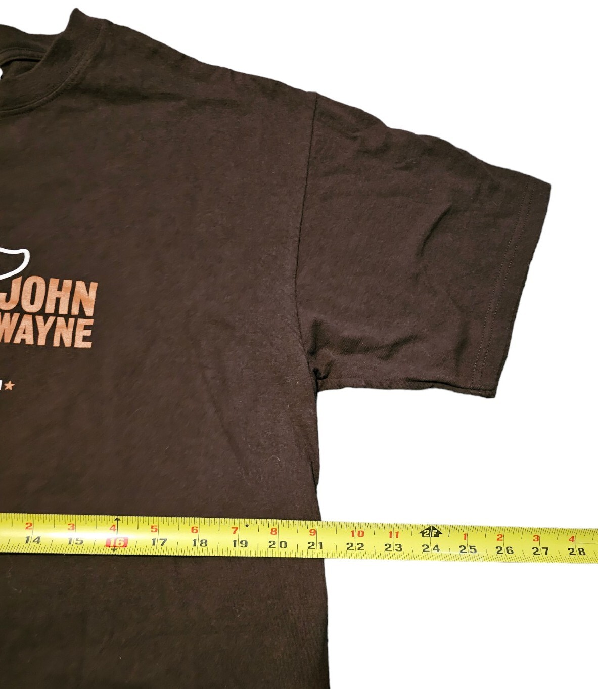100 Years of John Wayne Logo Graphic Brown T-Shirt An… - Gem