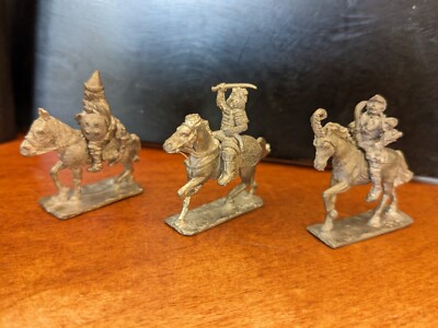 Ral Partha 25mm Lead Miniatures Set 3 Horses & 3 Riders D&D Dungeons ...