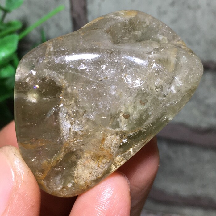 Natural Green ghost Quartz Crystal stone Energy healing stone 45g 1.8 ...