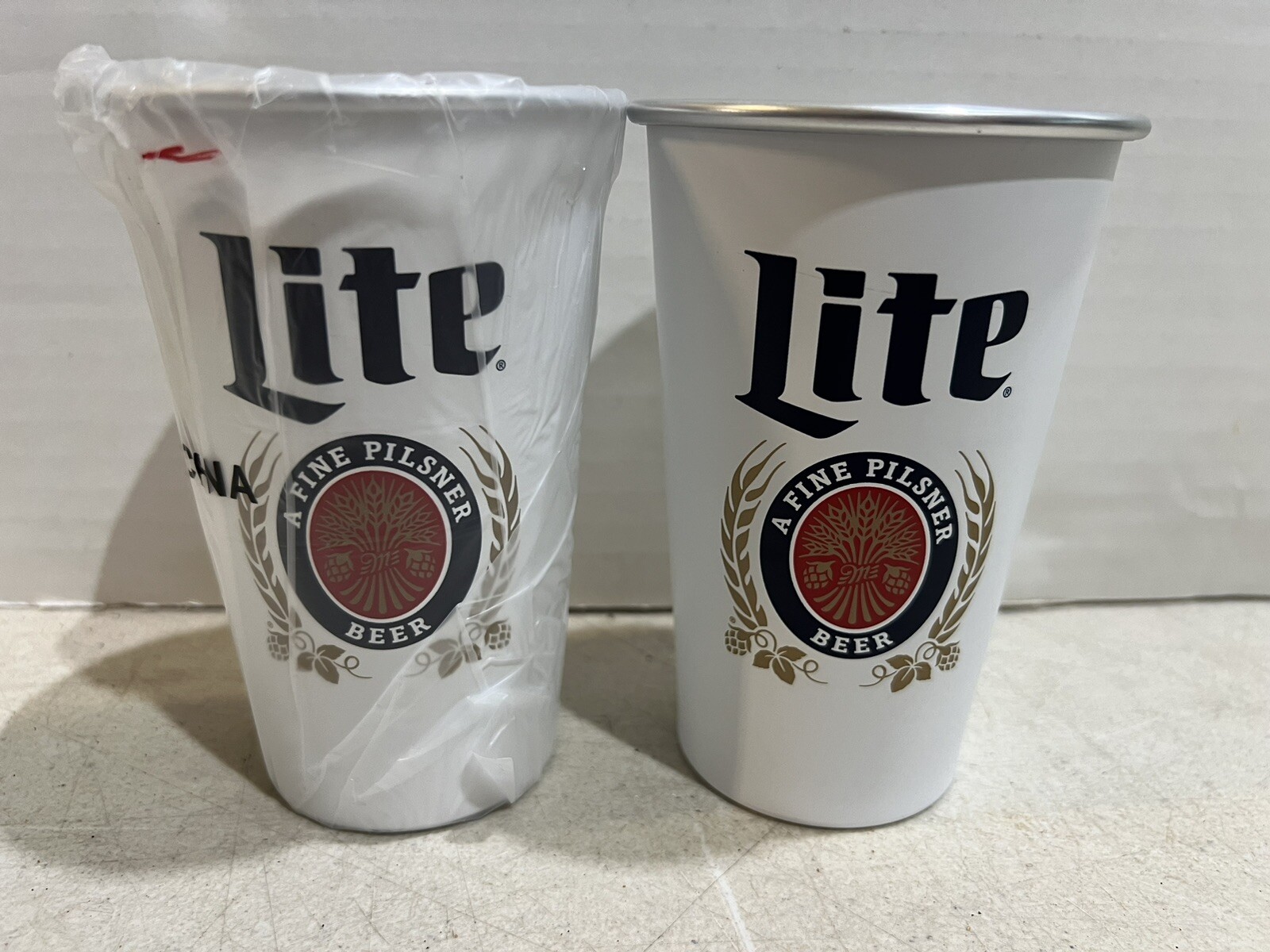 Houston Texans NFL Football Miller Lite Aluminum 20oz Beer Cups Set Of ...