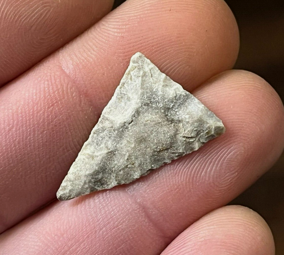 COLORFUL LAKE ERIE TRIANGULAR POINT NEW YORK AUTHENTIC ARROWHEAD ...