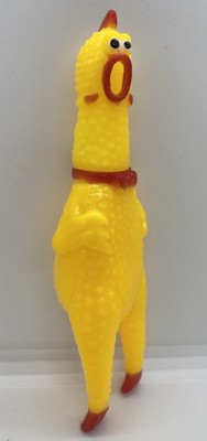 Squeaky Chicken Screaming Noisy Dog Toy Higher Pitch 5 Inch Yellow | eBay