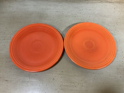 2 Vintage Fiestaware Fiesta HLC 6.25" Orange Bread Dessert Plates | eBay