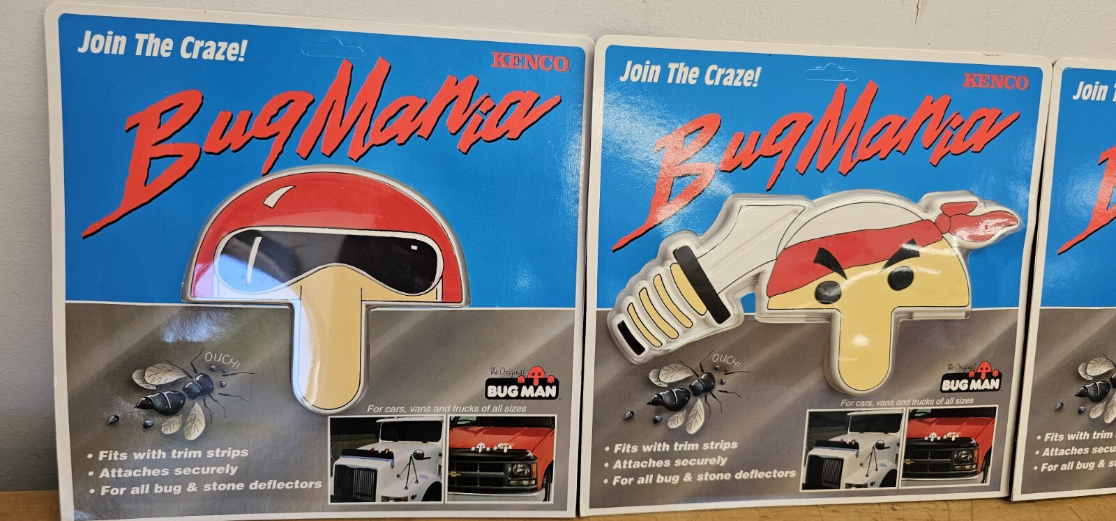 NOS Kenco Bugman Set of 3 Deflecta-Shield Bug Hood Shields RACER EAGLE ...