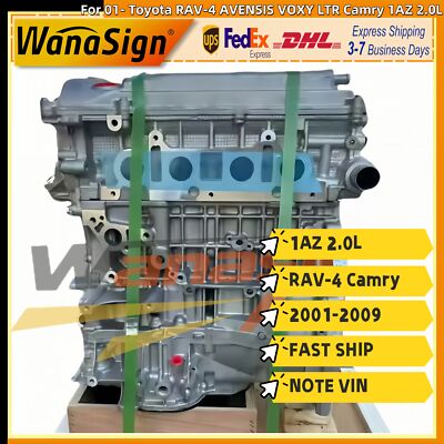 Long Block Engine Assembly For 01- Toyota RAV-4 AVENSIS VOXY LTR Camry ...