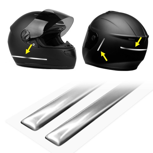 3D Chrome Protective Adhesive Strips For Motorcycle Helmet, 1 X 30 Cm ...
