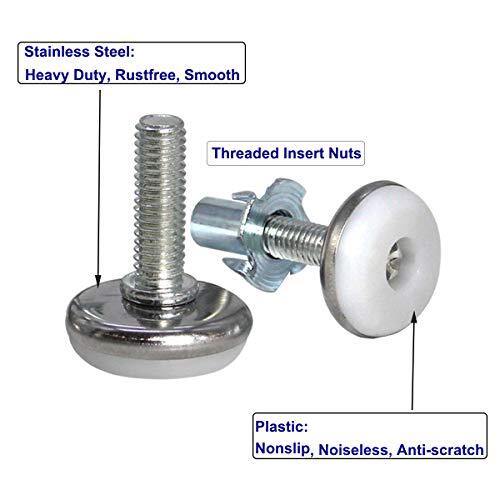 8 Pack Furniture Levelers Adjustable Furniture Legs for Table Leg ...