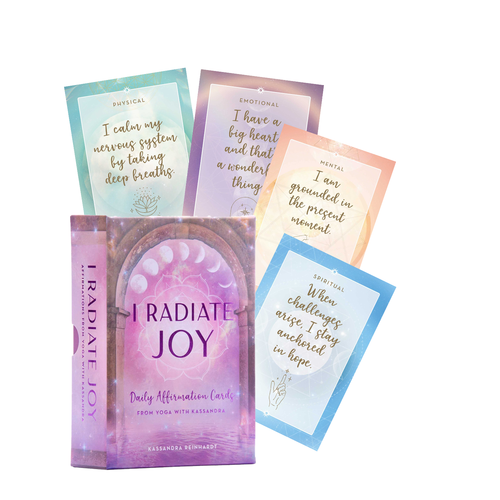 I RADIATE JOY DAILY AFFIRMATION CARDS DECK YIN YOGA SPIRIT INSIGHT ...
