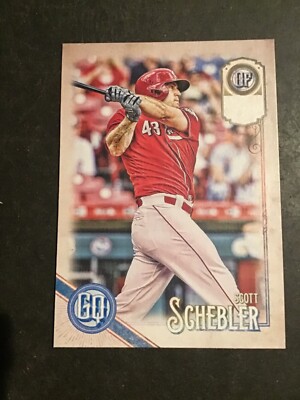 2018 Topps Gypsy Queen Scott Schebler Missing Nameplate Cincinnati Reds ...