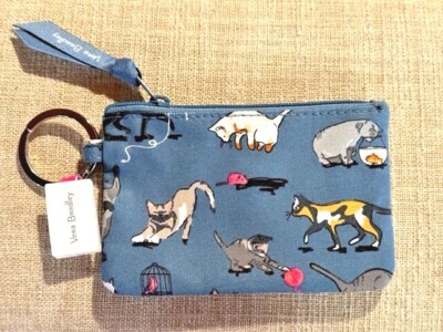 Vera Bradley Zip ID Case in Cats Meow * great gift idea | eBay