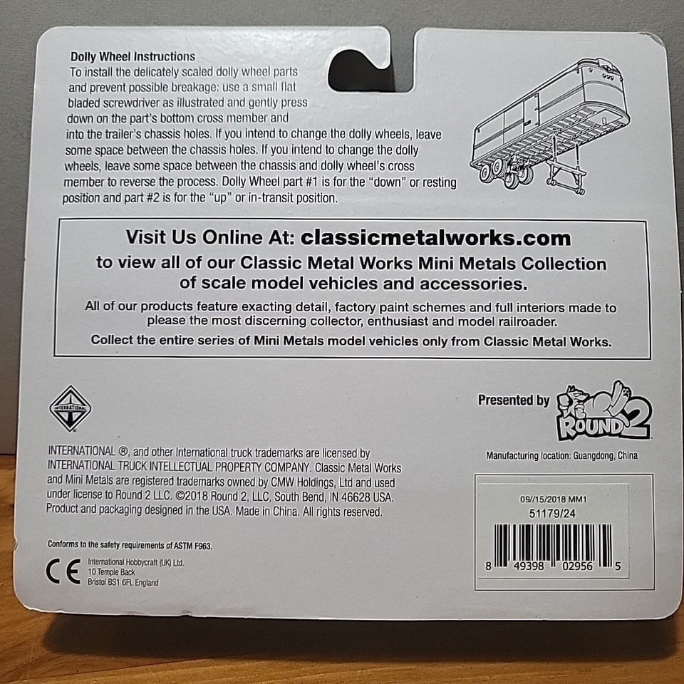 Mini Metals N Scale (1:160) 32ft Santa Fe AeroVan Trailer Set -Unopened ...