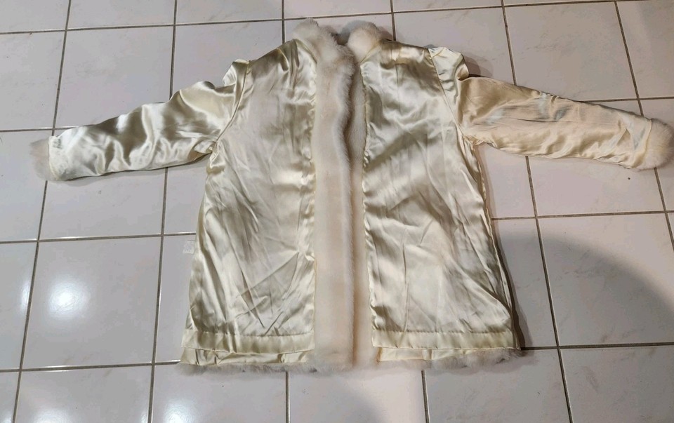 Monterey Fashions Women's Vintage Faux Fur Coat Cream/*sz3X*Good ...