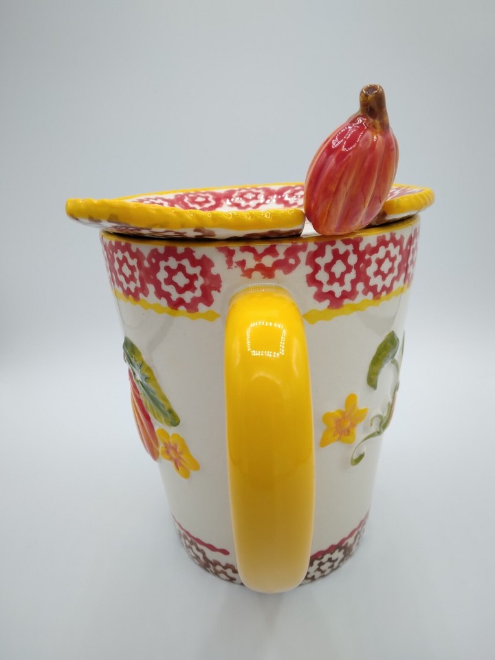 Temptations by Tara Pumpkin Patch 16 Oz Mug, Spoon, And Lid | eBay