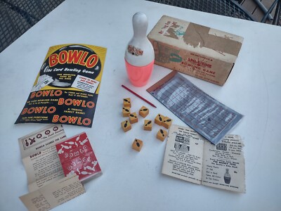Vintage bowling games !! Bowlo card game with factory sealed cards ...