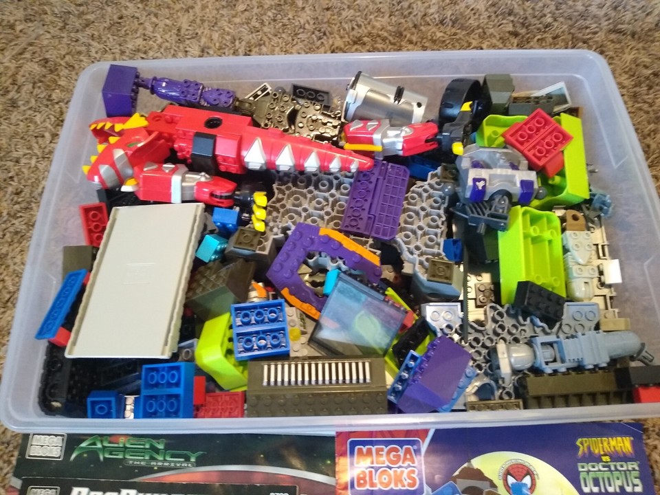 Mega Bloks & BTR Mixed 8 lb Lot - Transformers/Spiderman/Alien Agency ...