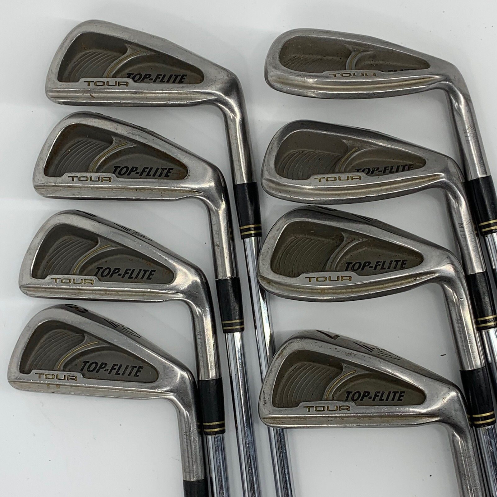 TOP FLITE TOUR Iron Set 3-PW-SW S300 Stiff Flex Steel MISSING 8 IRON | eBay