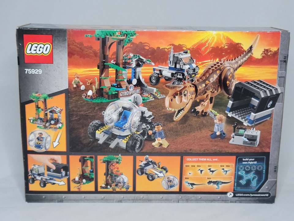 LEGO 75929 Carnotaurus Gyrosphere Escape Jurassic World Fallen Kingdom ...