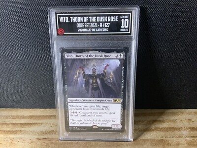 MTG Vito, Thorn of the Dusk Rose Core 2021 TCCG 10 Gem Mint Graded ...