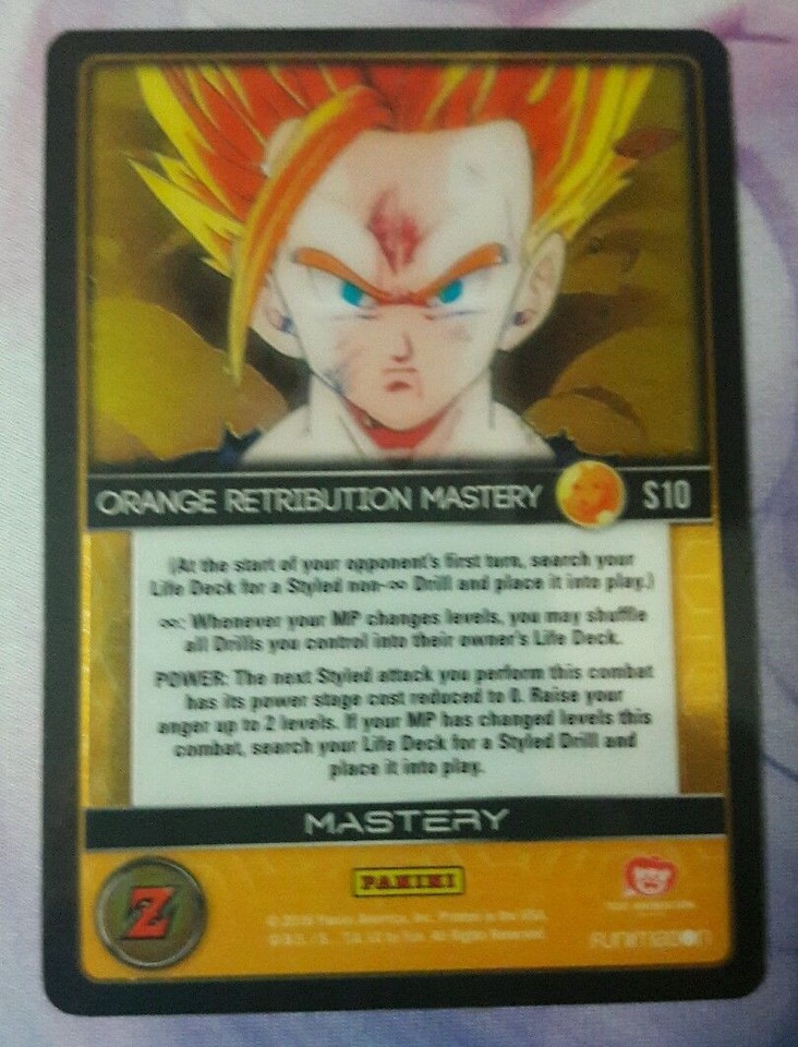 Dragon Ball Z DBZ TCG Panini Awakening Hi Tech S10 Orange Retribution ...