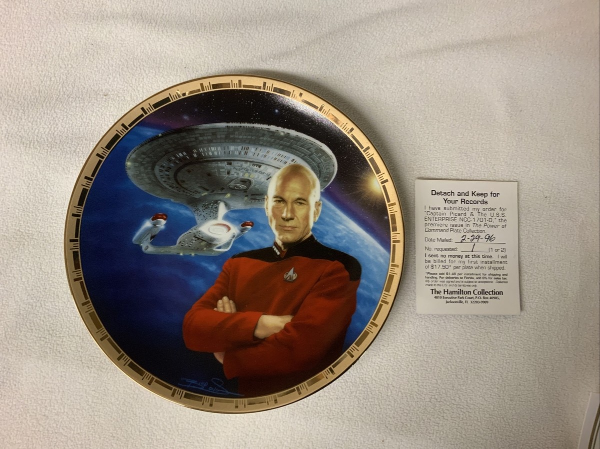 Captain Picard Star Trek Plate Star Trek: The Next Generation: Captain