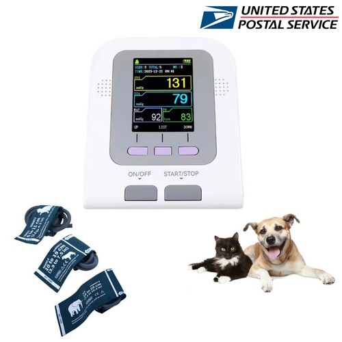 Dog/Cat Pets Digital Veterinary Blood Pressure Monitor VET NIBP machine ...