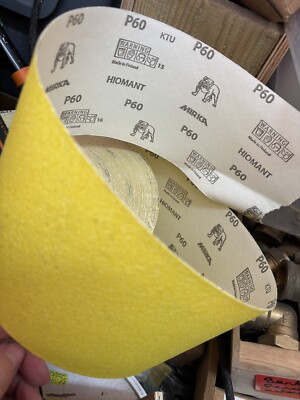 5m of P60 Mirka Hiomant Yellow Abrasive Sand Paper Roll - 5m SANDPAPER ...