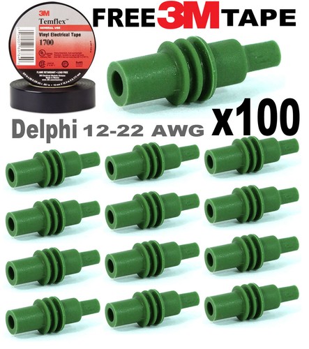 100x Delphi Weather Pack Metri-pack 280 Series Cavity Plugs Seal (FREE ...