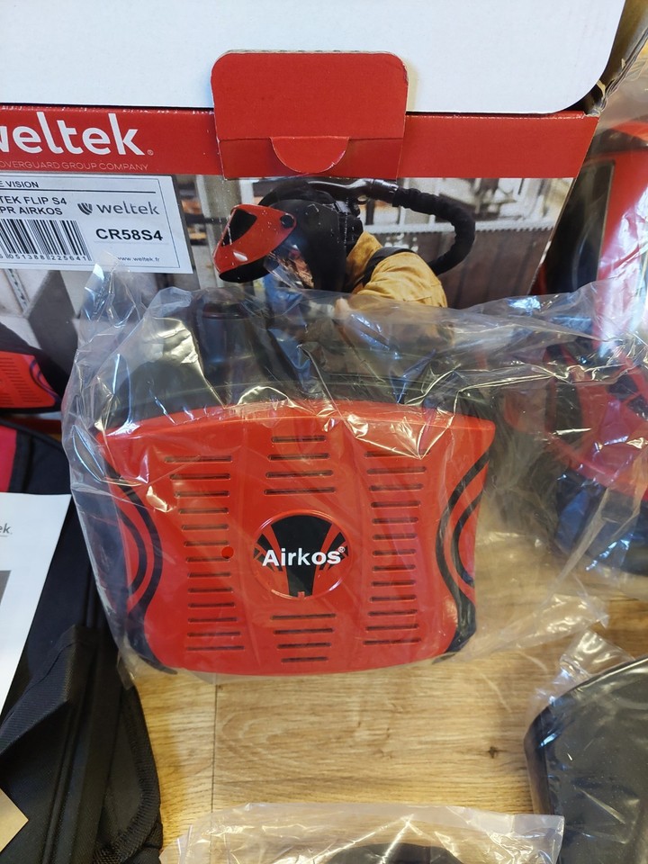 Airfed Auto Darkening Welding & Grinding Flip Mask Helmet System Weltek ...