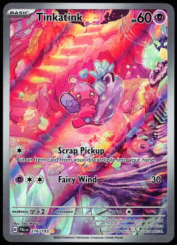 Pokemon Card - Tinkatink Paldea Evolved 216/193 Illustration Rare | eBay