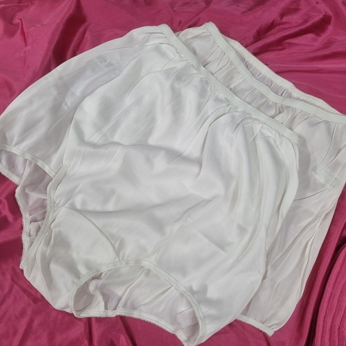 Lot 2 NEW VTG 70s Pam Ivory Sheer Lace Acetate Panties Sz 7 Gusset ...