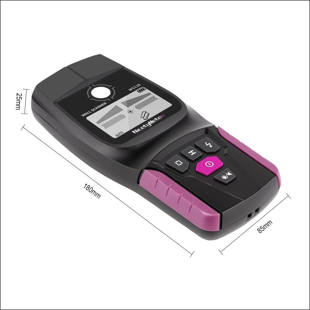 PVC Water Pipe Wall Scanner Digital Wall Detector Metal Finder Scanner ...